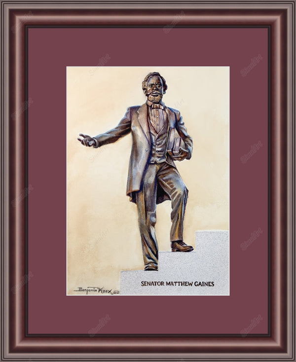 Senator Matthew Gaines Statue - Benjamin Knox Gallery