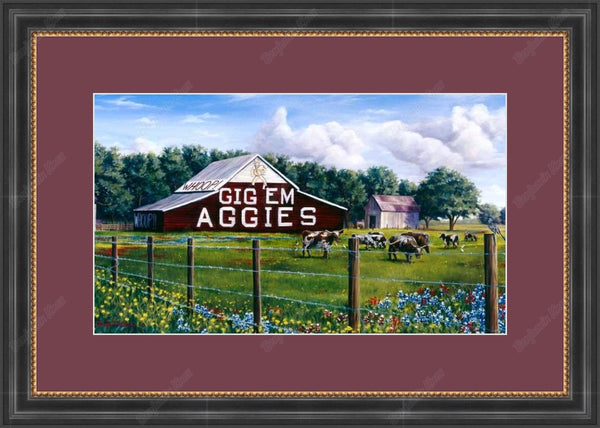 Texas A&M University - Gig' Em Aggies Barn - Benjamin Knox Gallery