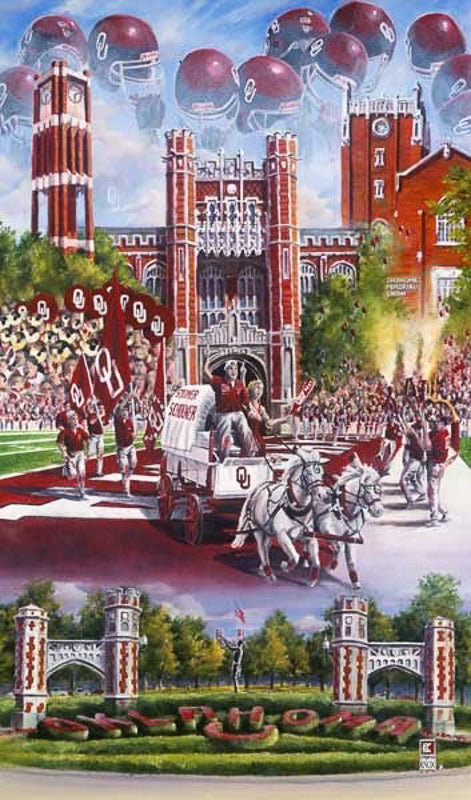 OU Campus Collage - University of Oklahoma - Benjamin Knox Gallery